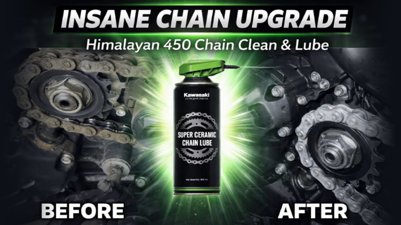 Himalayan 450 Ride Ready! Complete Chain Care & Lube Session | Kawasaki ...