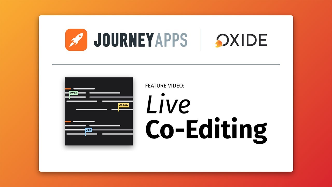 OXIDE Feature Showcase: Live Co-Editing - YouTube