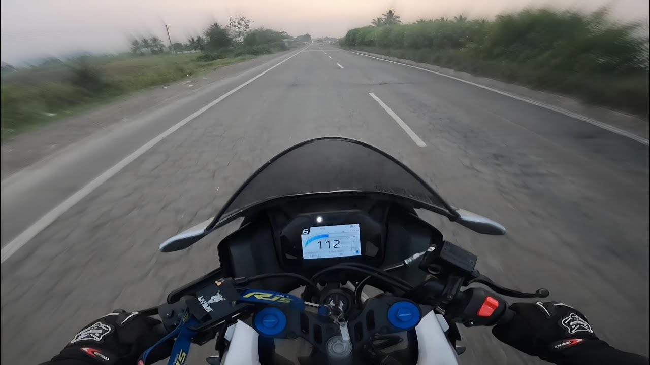 4K + 60 FPS GoPro Hero 10 pov | Evening Ride on R15M ⚡ | Hyper Ride ...