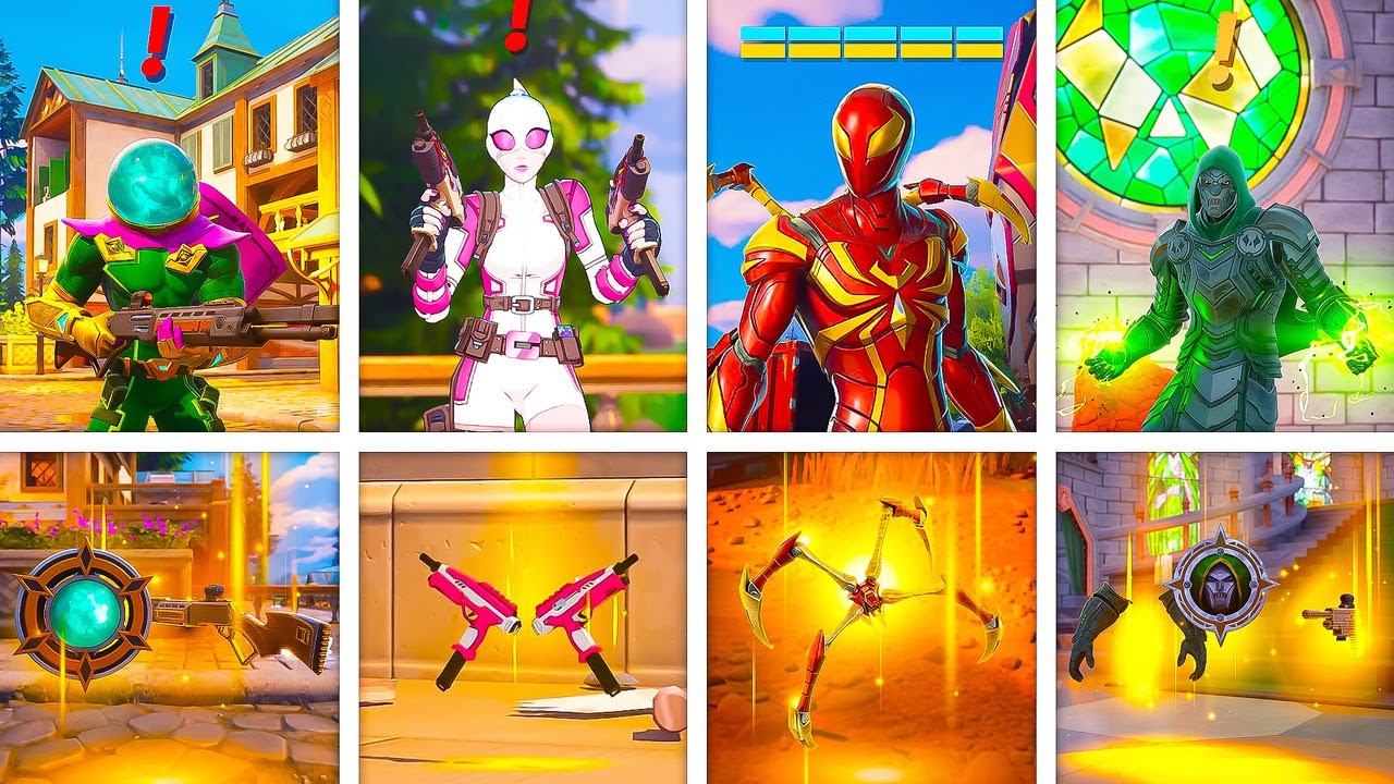 Fortnite Season 4 All Bosses, Mythic Weapons, Medallions, Marvel Items ...