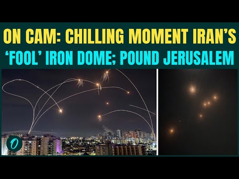 Iran’s Missiles FOOL Iron Dome| Iran Attack UNSEEN VIDEO Shows Cluster Bombs HITTING Jerusalem