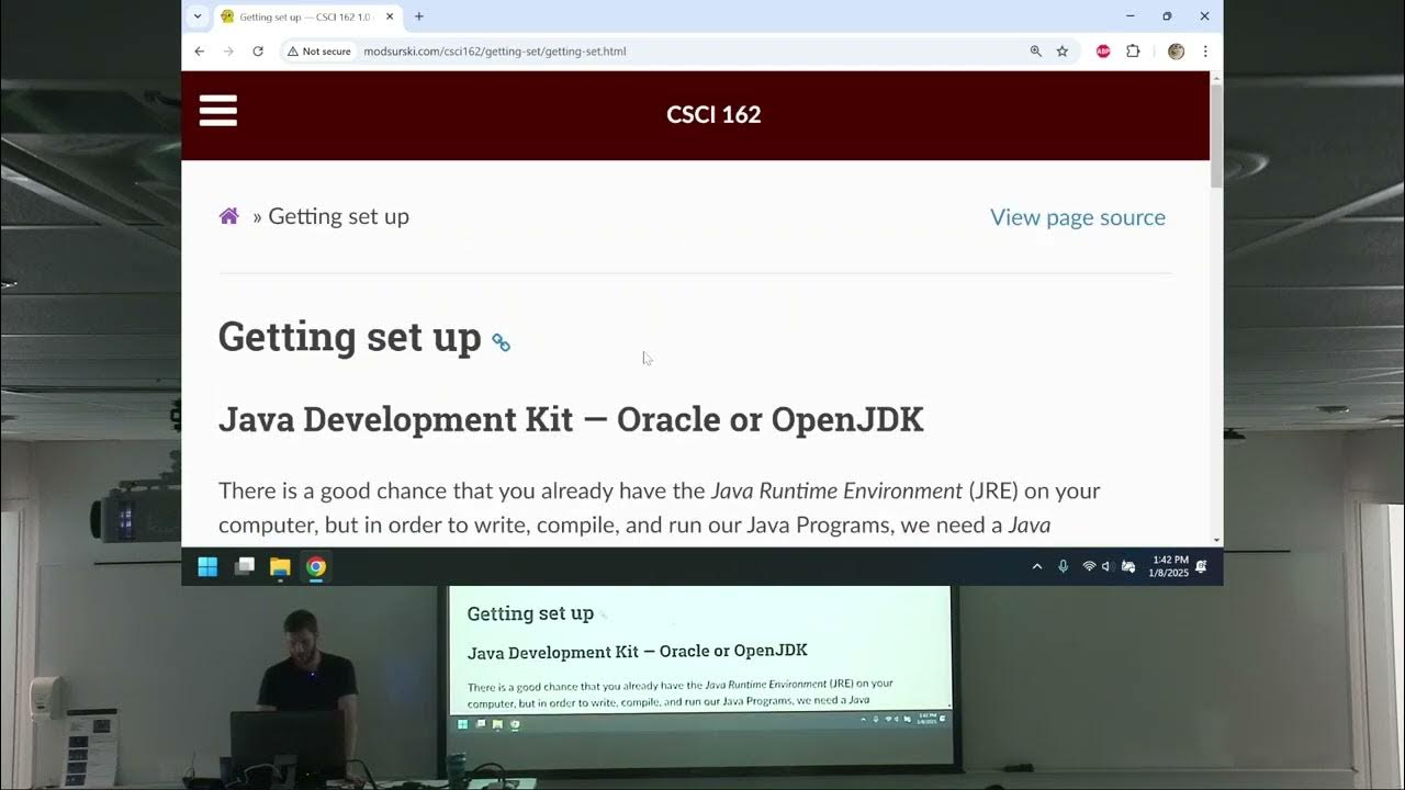 CSCI 162 --- January 8, 2025: Intro and some Python vs. Java - YouTube