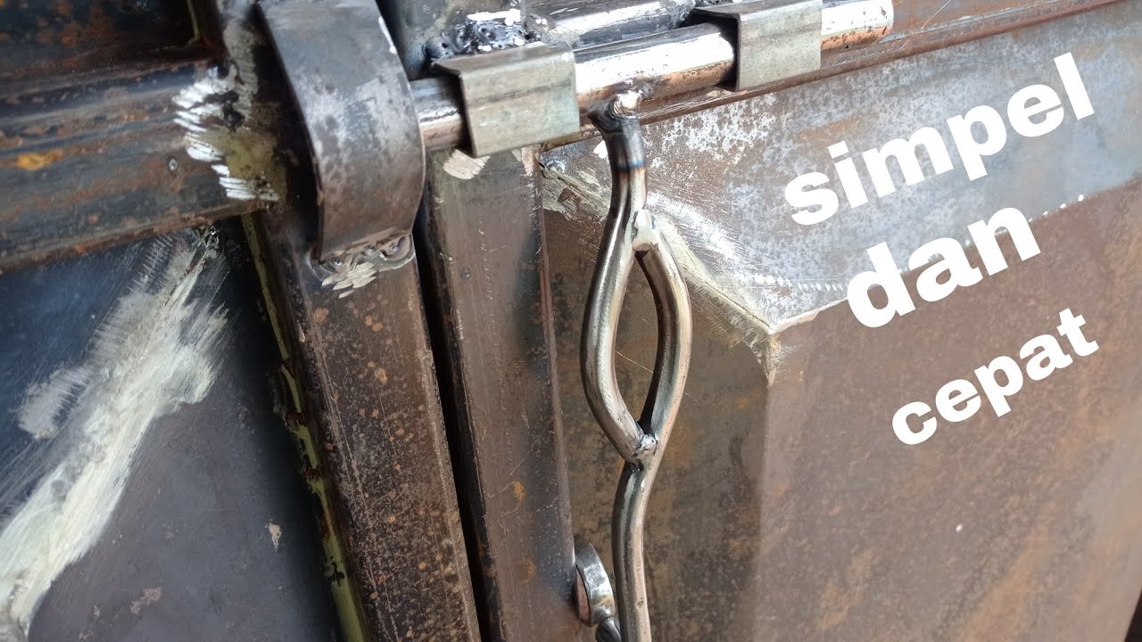 IDE kuncian pintu, pagar sederhana. UNIQUE HOMEMADE DOOR LATCH. - YouTube
