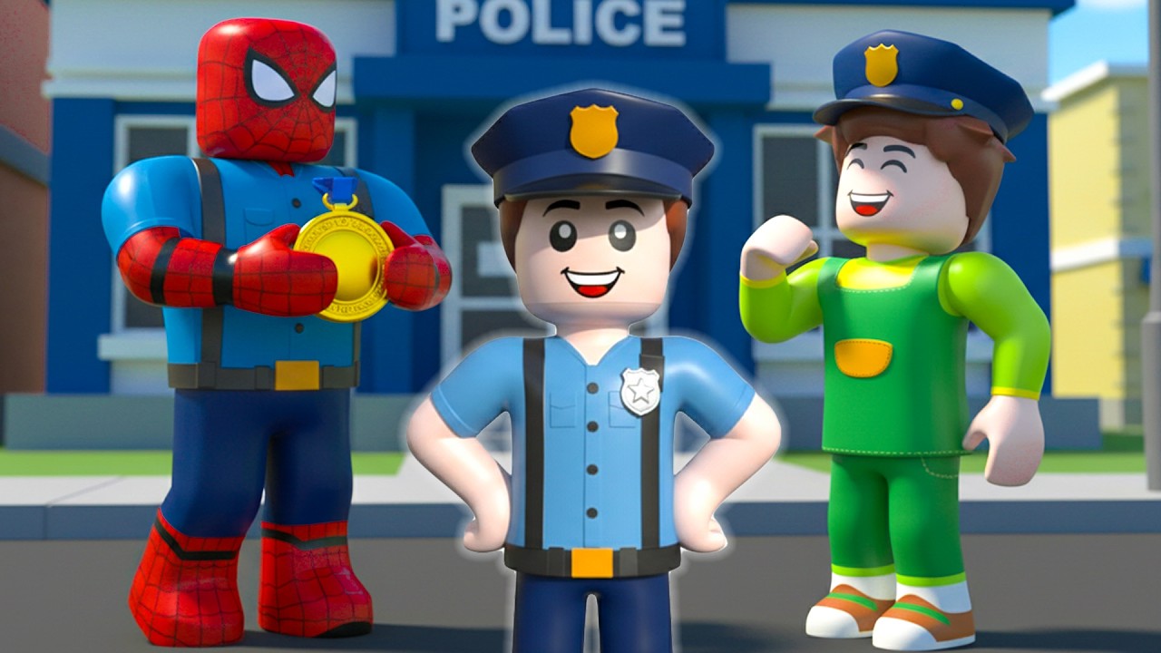 Roblox 3D Good Police: A Positive Role BACON HAIR Hero - YouTube