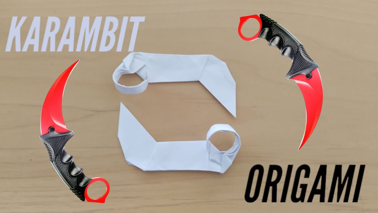 Origami Karambit out of paper step by step || Easy Crafts || Origami ...