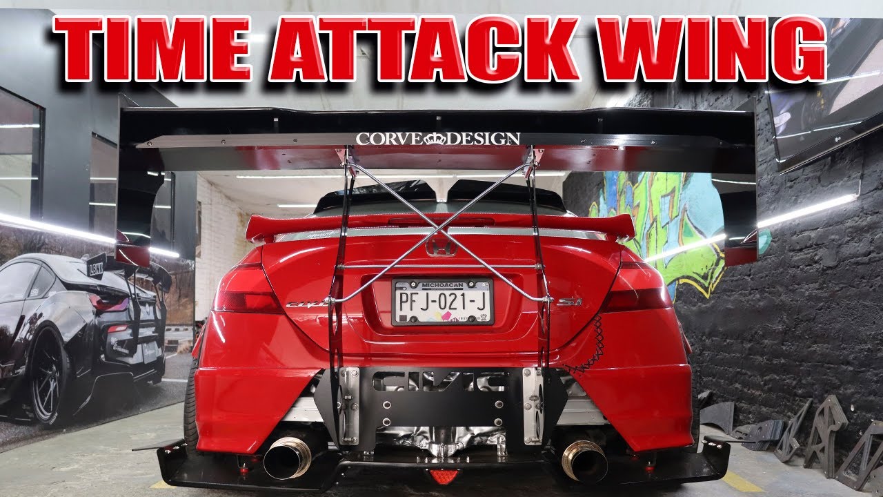 CIVIC TIME ATTACK WING / ALERON PARA CIVIC SI - YouTube