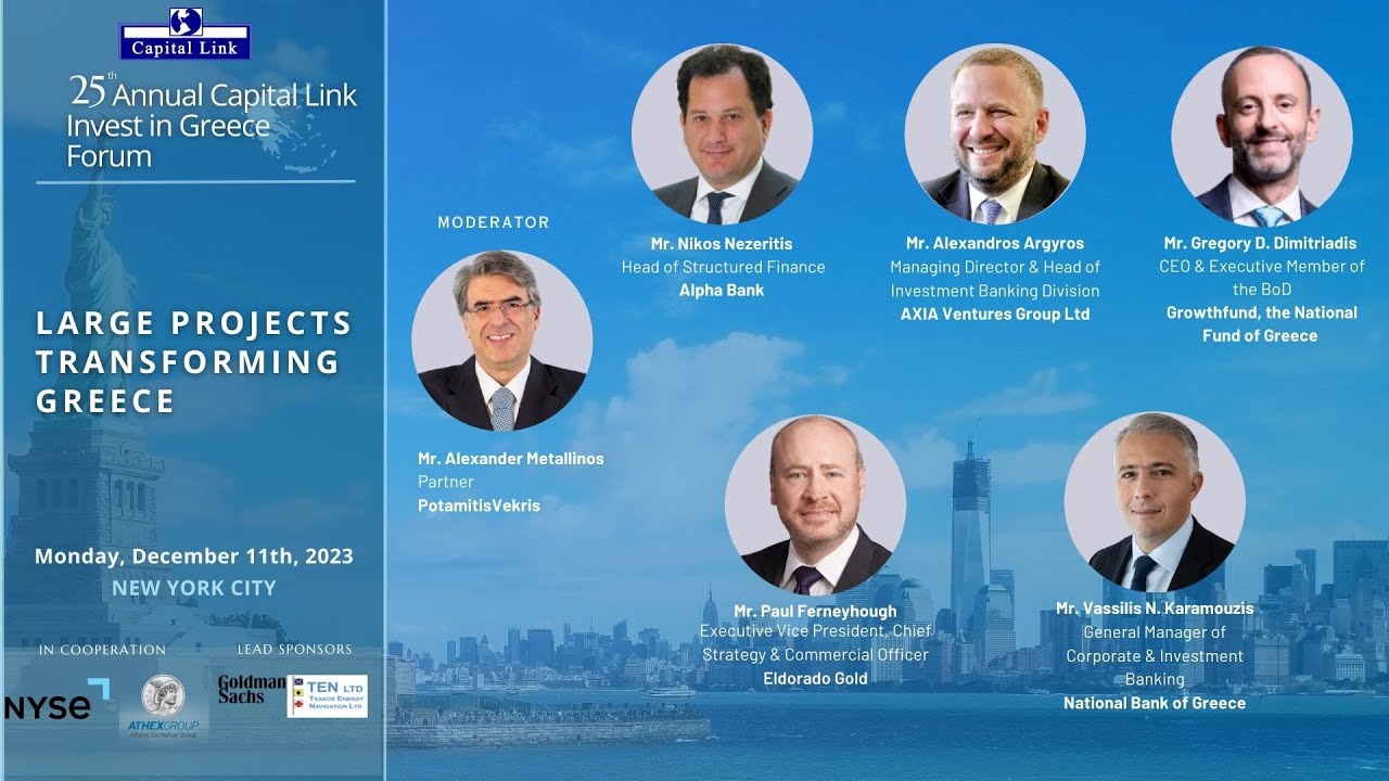2023 25th Annual Capital Link Invest In Greece | Large Projects ...