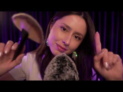 Cozy Sleep ASMR 🌧️😴 Eyes Closed Visualization, Hand Movements & Fluffy Mic