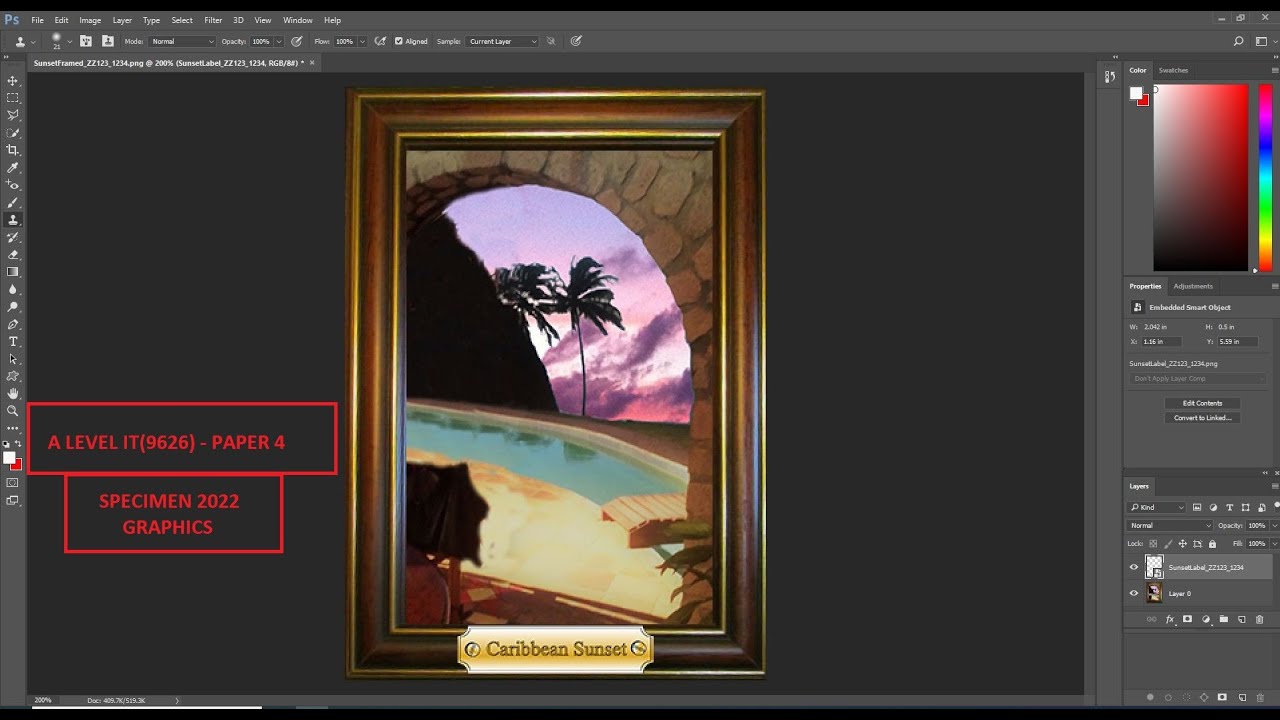 A LEVEL IT 9626 Specimen 2022 Paper 4 - Graphics - YouTube