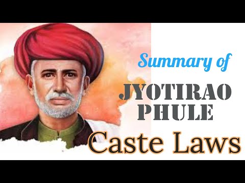 Summary of Caste Laws by Jyoti rao Phule - YouTube