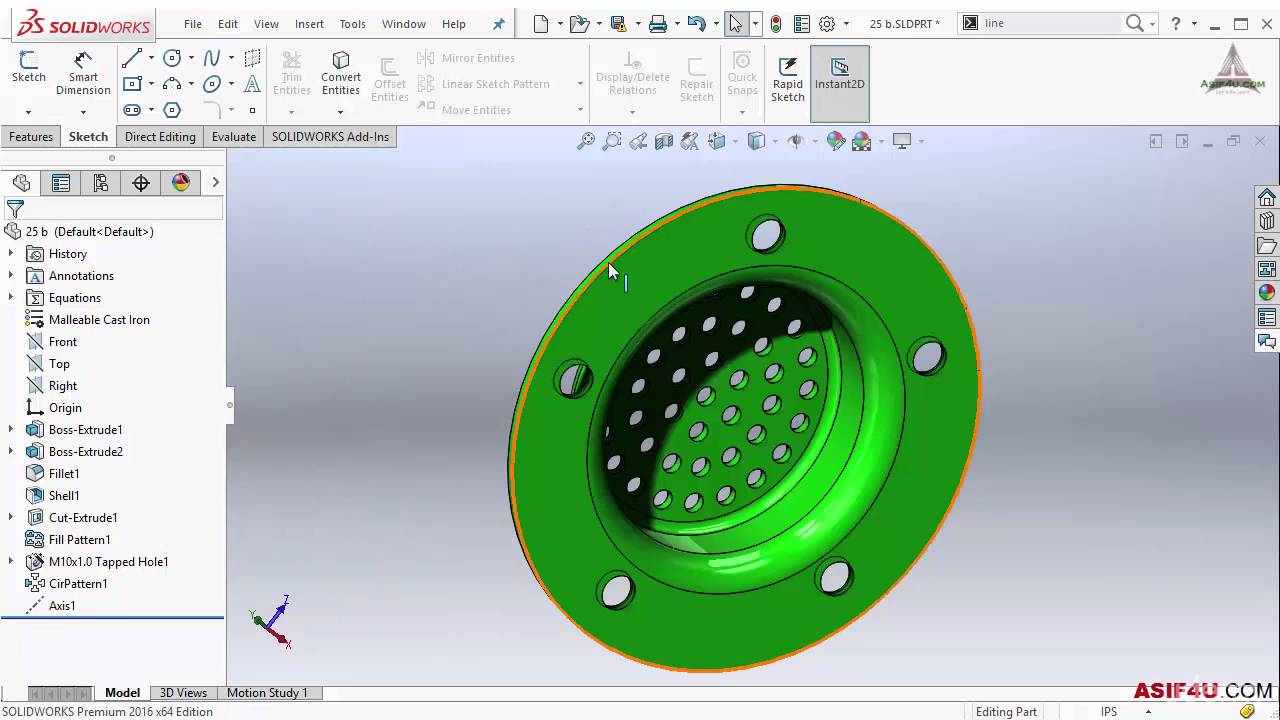 008 Context sensitive shortcut menu in solidworks - YouTube