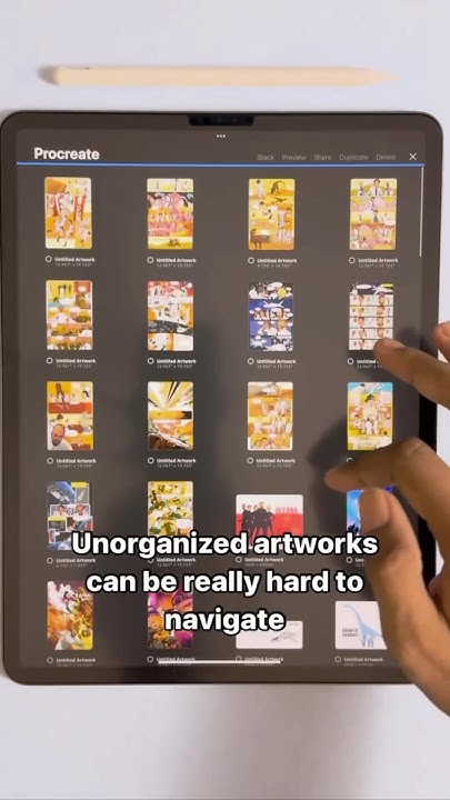 Procreate Tips #1 - Organize artworks like a Pro with Stacking - YouTube