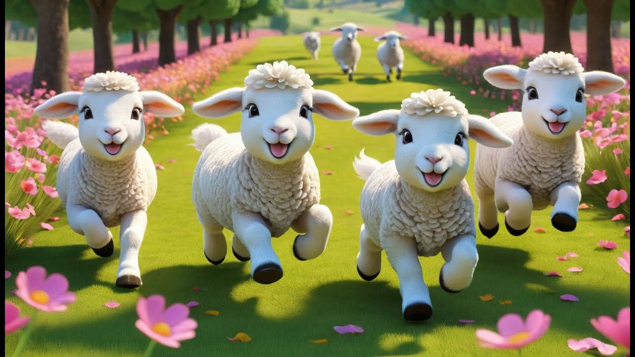 Lambs Play Hide and Seek in the Field | Fun Lamb Song for Toddlers ...