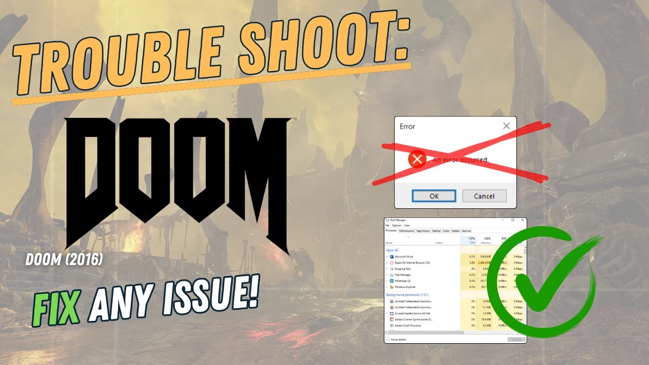 DOOM – How to Fix Crashing, Lagging, Freezing, black screen…– Full ...
