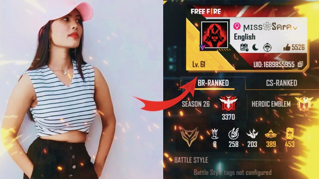 free fire girls ID ||free fire girls player id ||FF GIRLS FACE REVEAL ...
