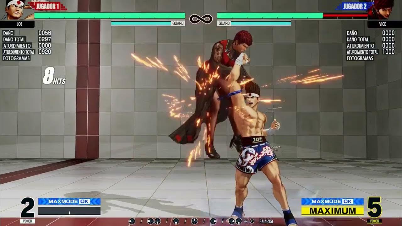 Kof XV New Joe conter combo - Mid screen - YouTube