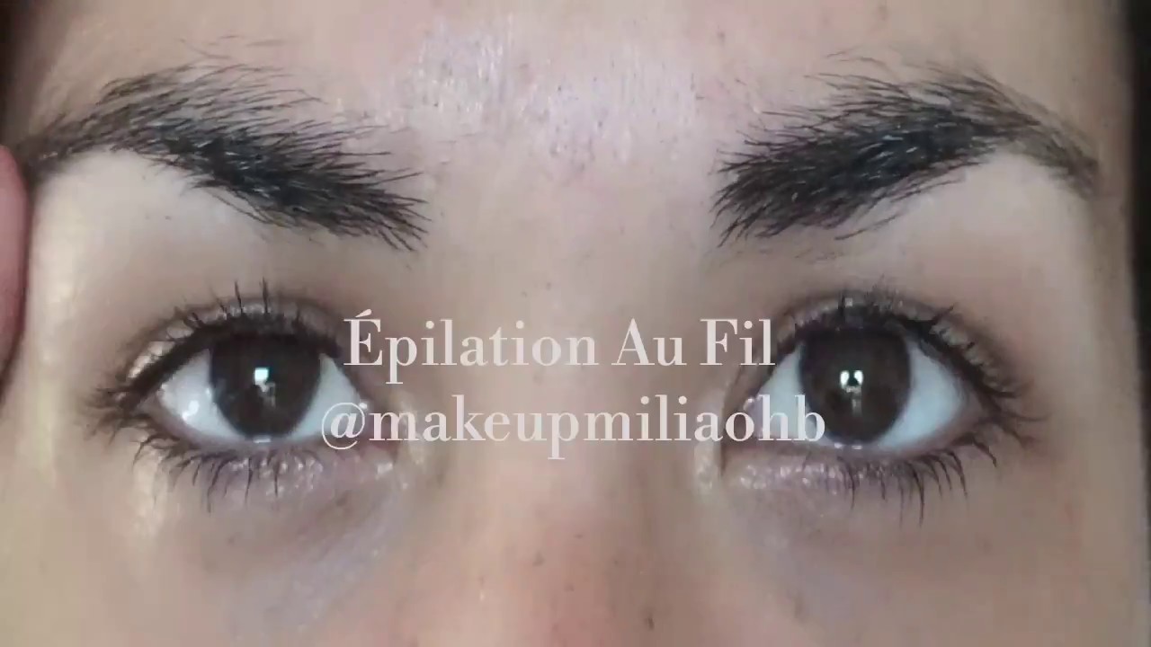 Epilation au fil THREADING BROWS Thread Removal hair - YouTube