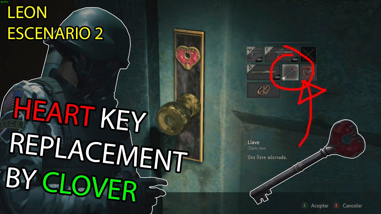 Remplazando Llave de Trébol x Corazón | Resident Evil 2 REMAKE - YouTube