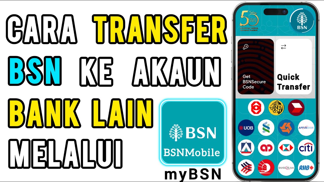 Cara transfer BSN ke Bank Lain guna BSN Mobile - YouTube