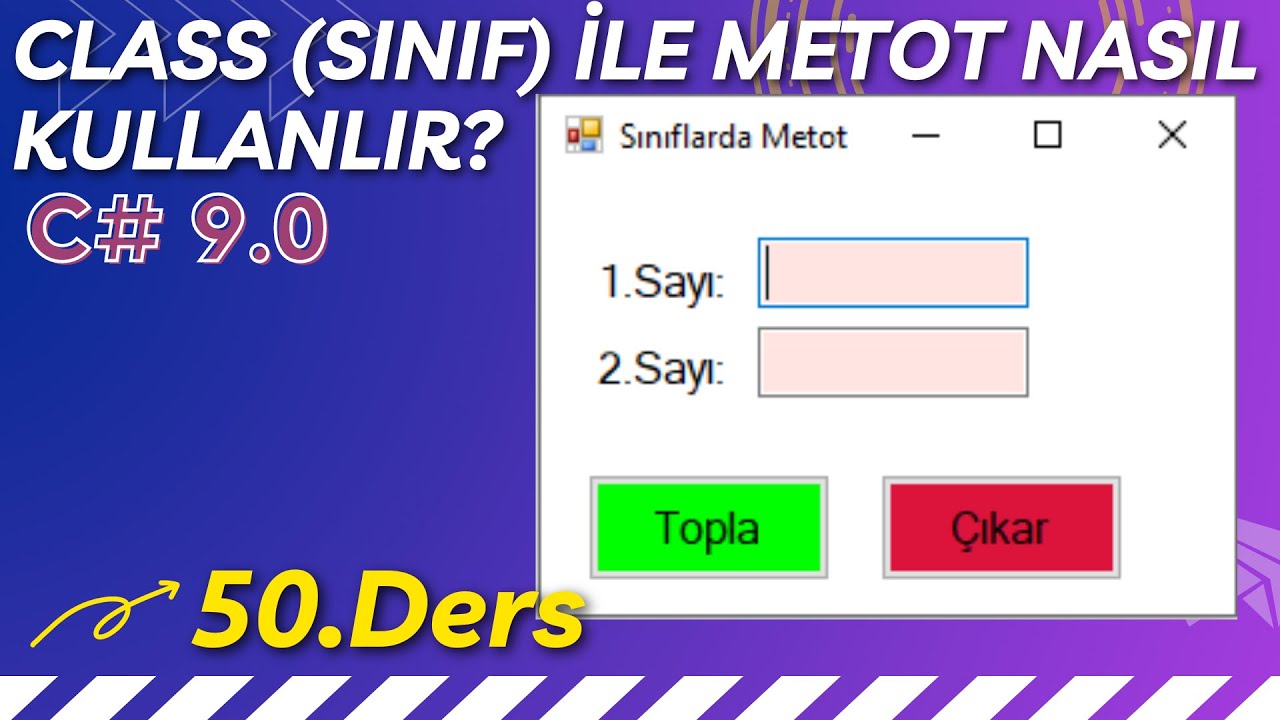 Uygulamalarla C 50ders Sınıflarda Class Metot Kullanımı Youtube