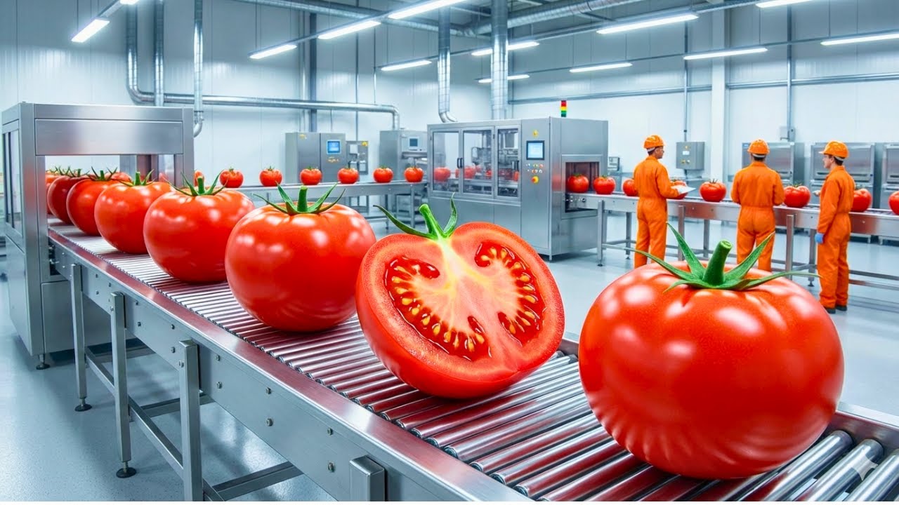 Inside a Modern Tomato Factory: From Farm-Fresh Tomatoes to Ready-to ...