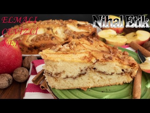 CEVİZLİ ELMALI KEK TARİFİ ( Yumuşacık Keki ve Elmalı Tadıyla Size Eski Günlere Hatırlatacak)