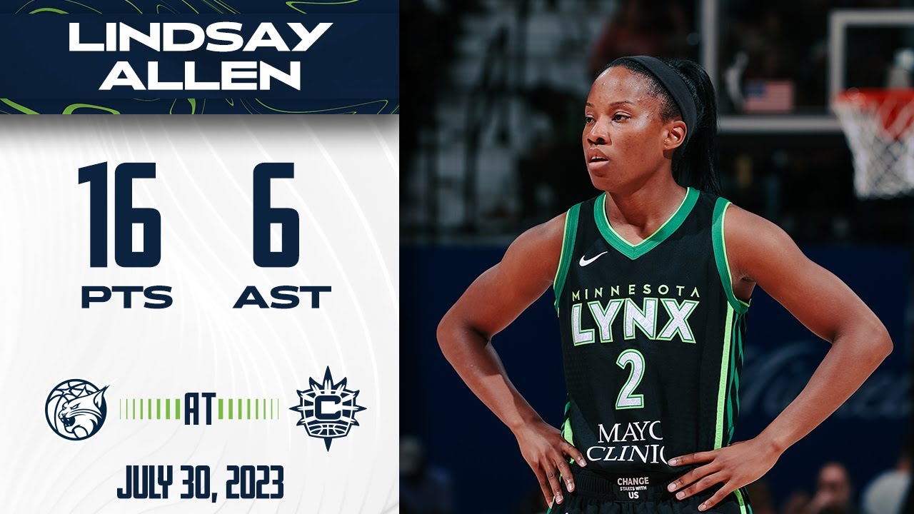Lindsay Allen With 16 Points In Win Against Connecticut Sun | 07.30.23 ...