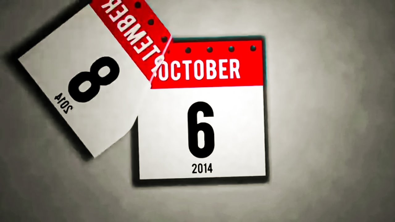 Calendar 📆 Animation Video Footage No Copyright Free Download 🔥 - YouTube