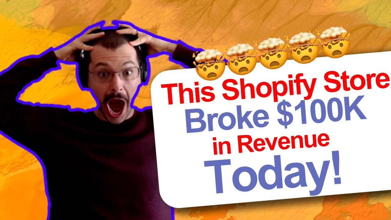 This Shopify Store Broke $100k In Revenue Today! - YouTube