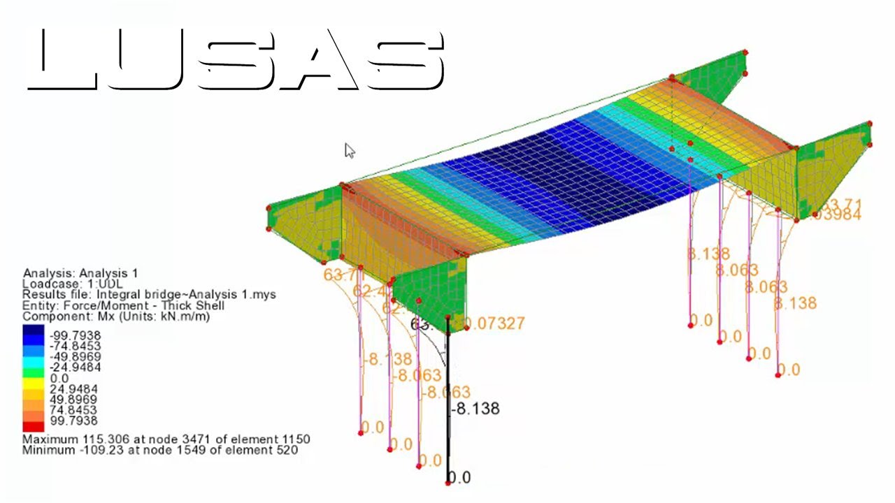 LUSAS saved views, results extraction and reporting - YouTube