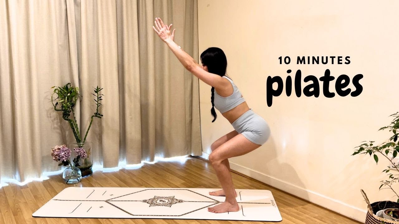 10 MINUTES PILATES // FULL BODY PILATES // At Home No Equipment Workout ...