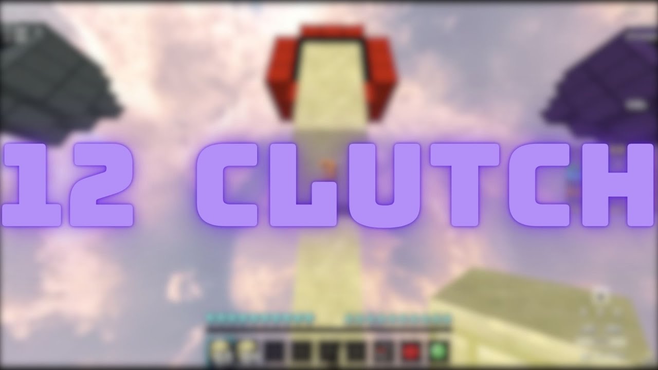 【Minecraft】我的第一次clutch 12格 - YouTube