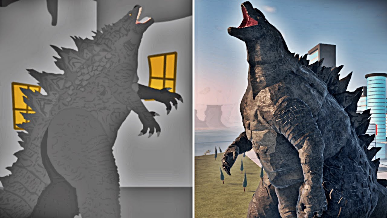 Godzilla 2022 Roar Drawing