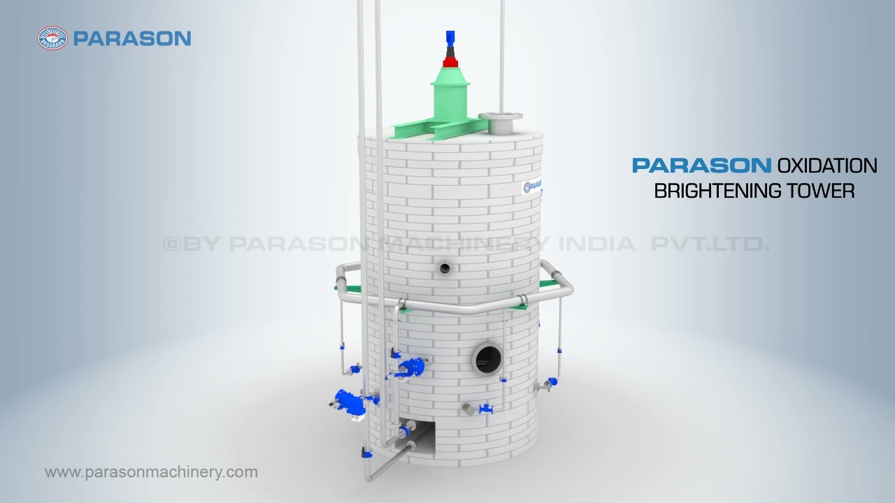 Parason Oxidative Bleach Tower - De-Inking System - YouTube