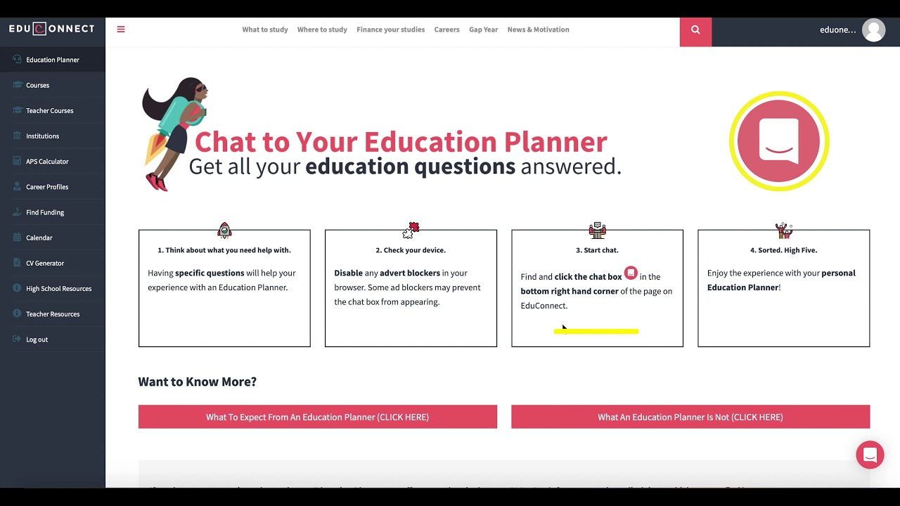 Education Planner | Tools Tour | EduConnect PLUS - YouTube