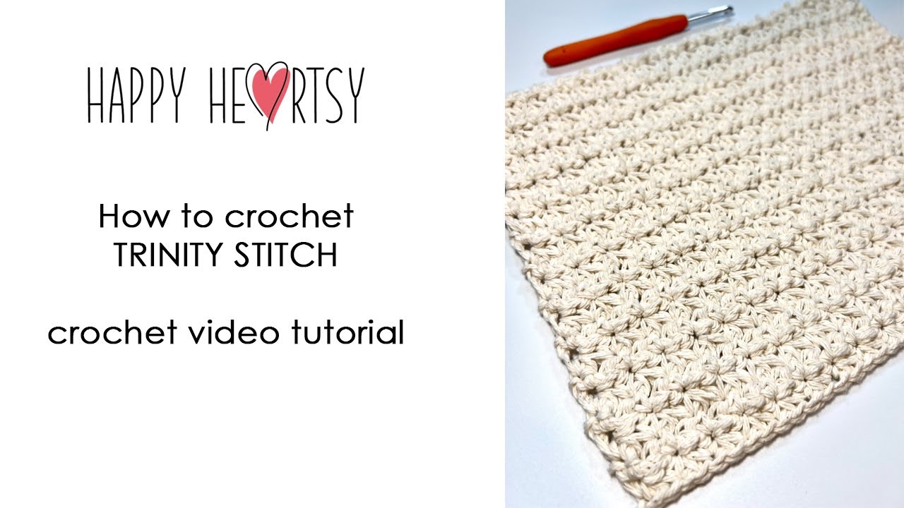 How to crochet Trinity Stitch - YouTube