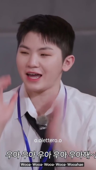 Woozi and his iconic wooahae - YouTube