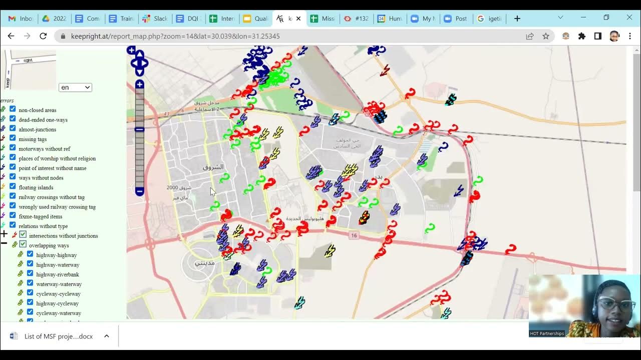 OSM Inspector, Keep Right, OSMose 1 Option 2 Data Quality Internship - YouTube