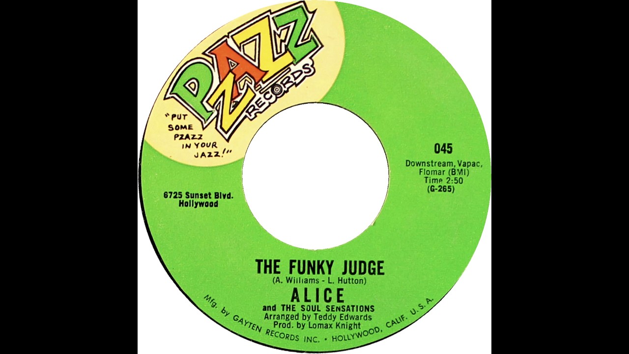 ALICE & THE SOUL SENSATIONS FUNKY JUDGE - YouTube