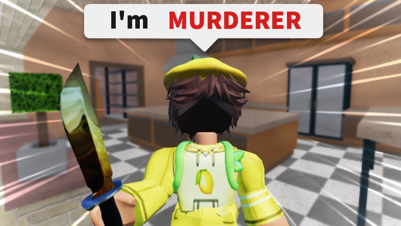Playing MM2 But I Announce My Role - YouTube