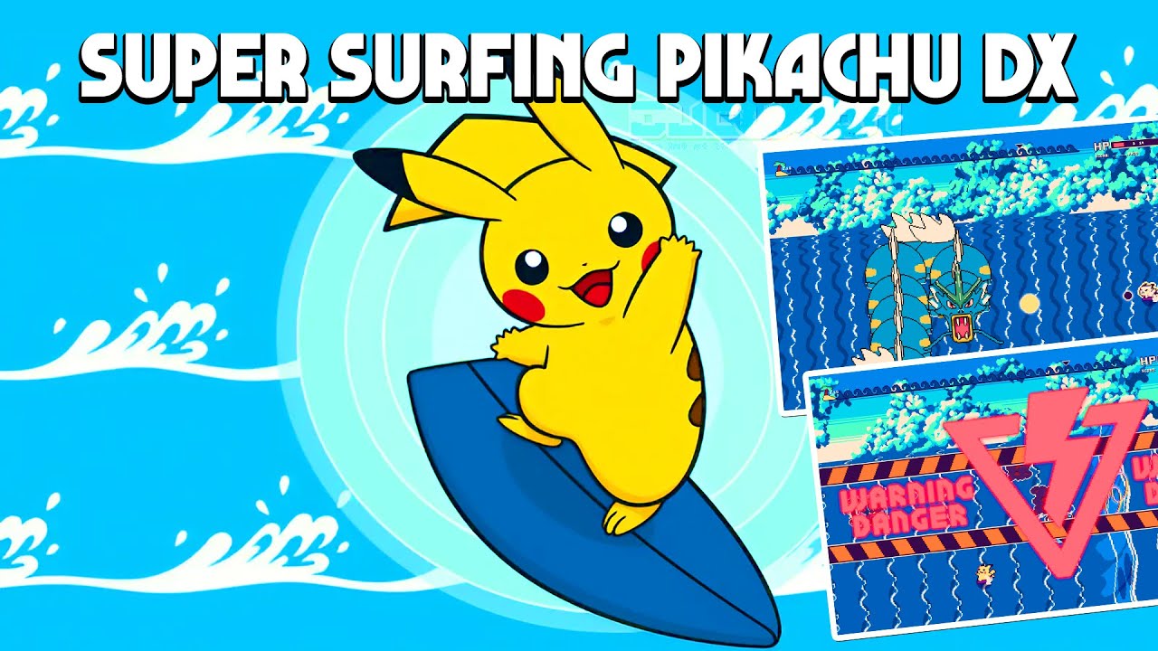 Super Surfing Pikachu DX - Fan-made Game, inspired by Pikachu surfing mini-game, Fun to play ...