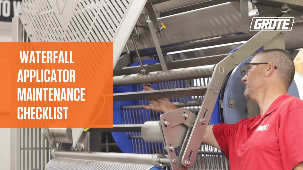 Grote Waterfall Applicator Maintenance Checklist - YouTube