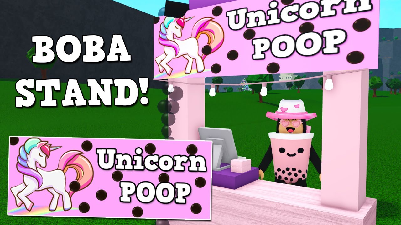 Building A BOBA STAND before Bloxburg's FOOD UPDATE? - YouTube