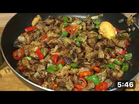 YİYENLER ET SANDI ! EKMEĞİ KAPAN KOŞTU ! YEMEĞİ MUTLAKA BÖYLE YAPIN/dana yürek tarifi 