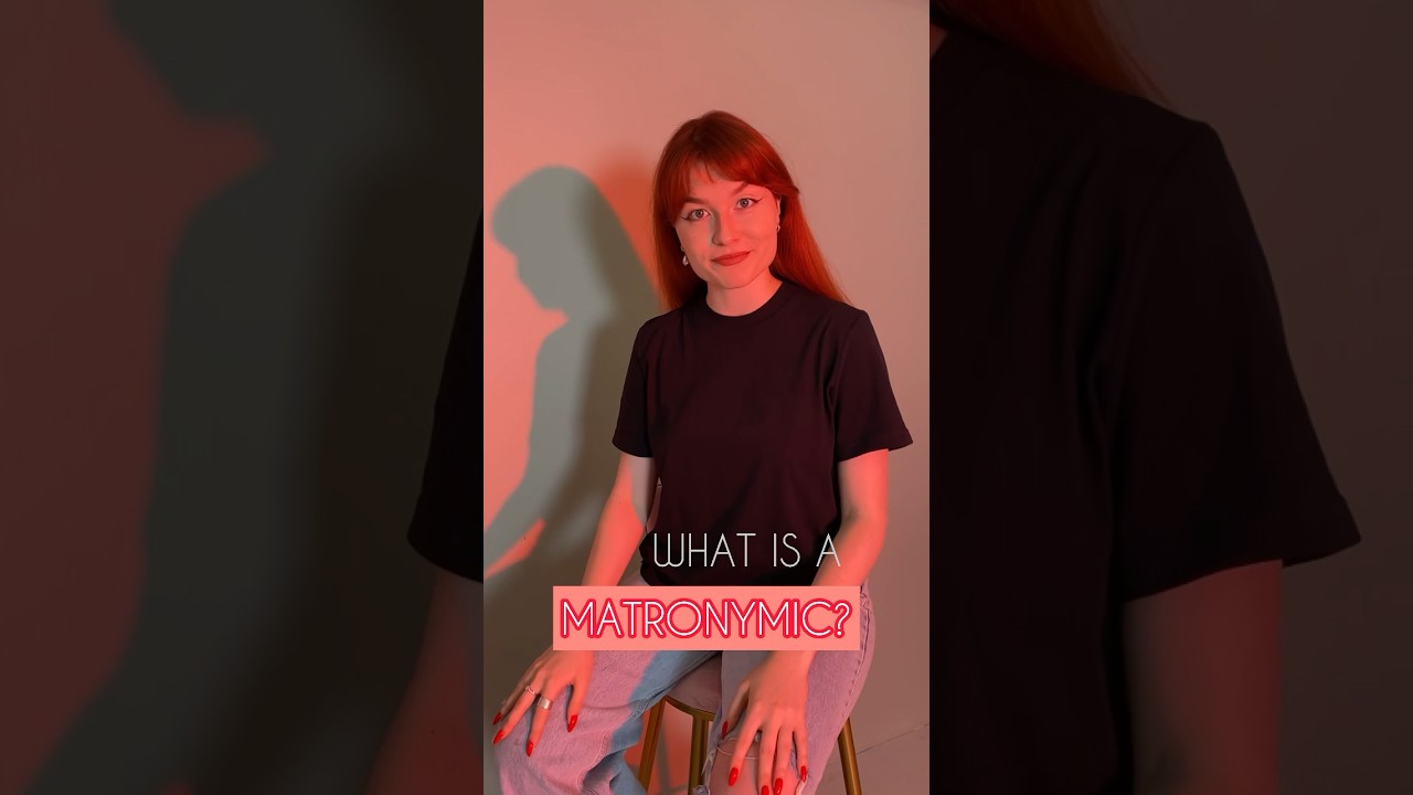 What is a MATRONYMIC? - YouTube