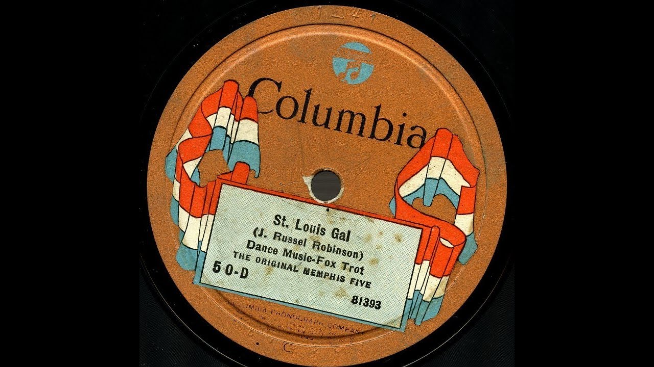 Original Memphis Five "St. Louis Gal" Phil Napoleon, Frank Signorelli ...