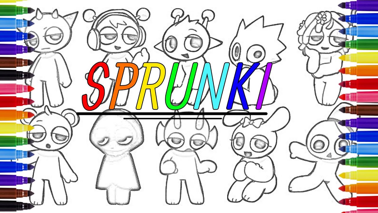Incredibox SPRUNKI New Coloring #ART #sprunki #drawing - YouTube