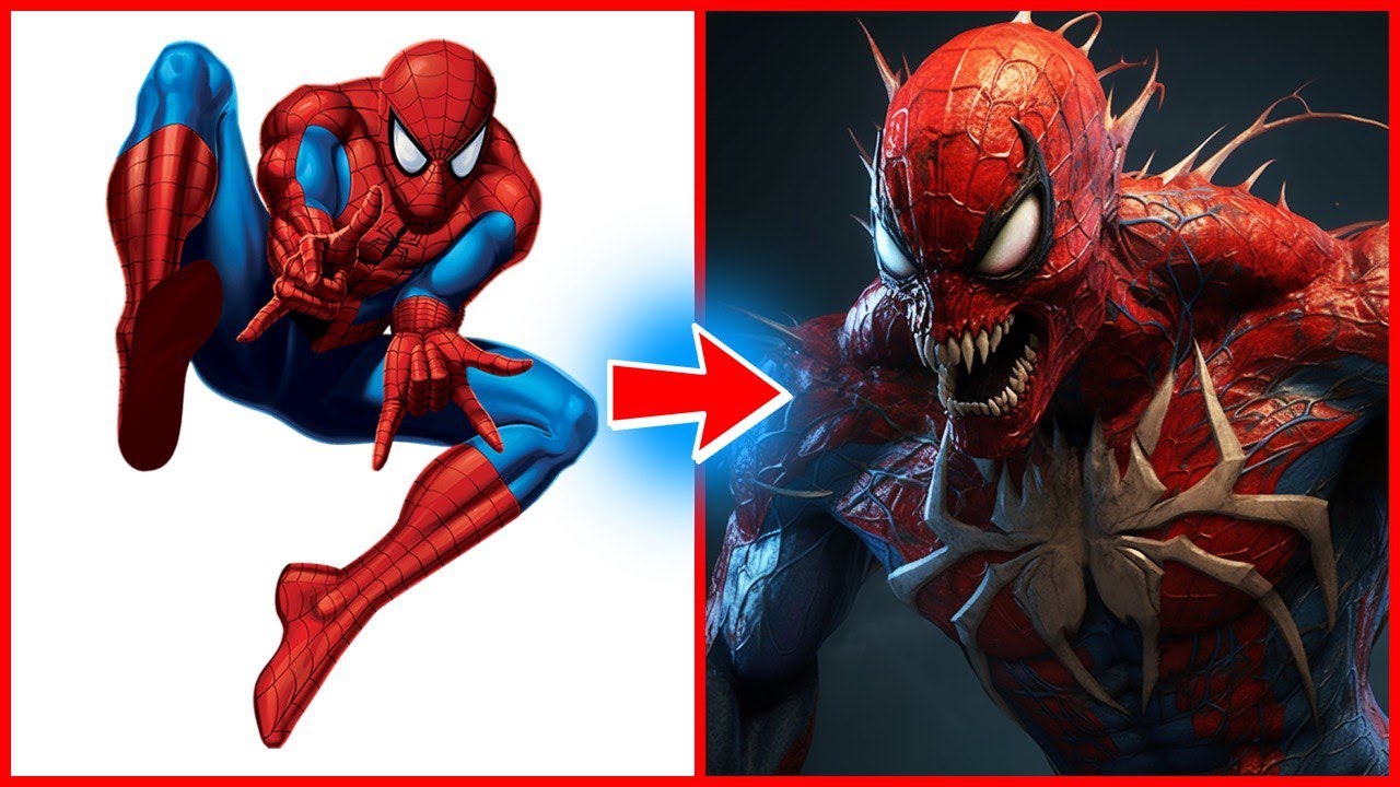 Popular Heroes as Monsters💥 All Characters ( cartoons, films ) - YouTube