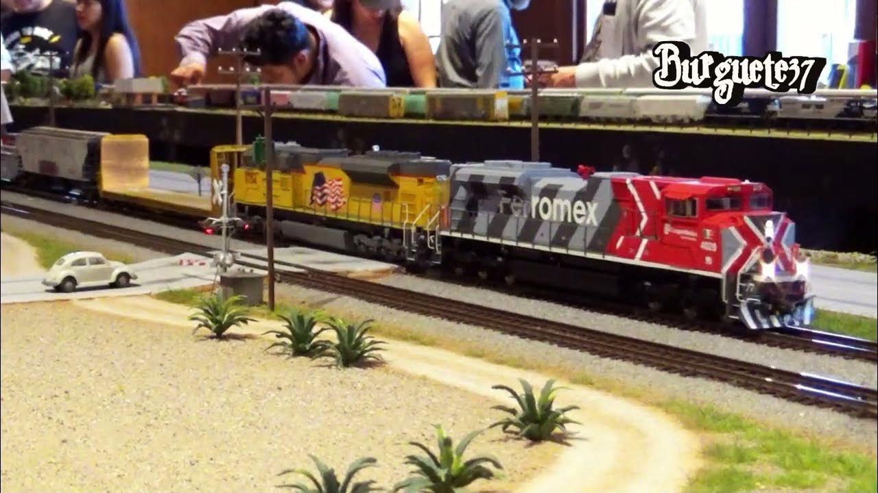 🚂 Tren de carga mixto Ferromex con un par de SD70ACe FXE Zebra y UP - YouTube