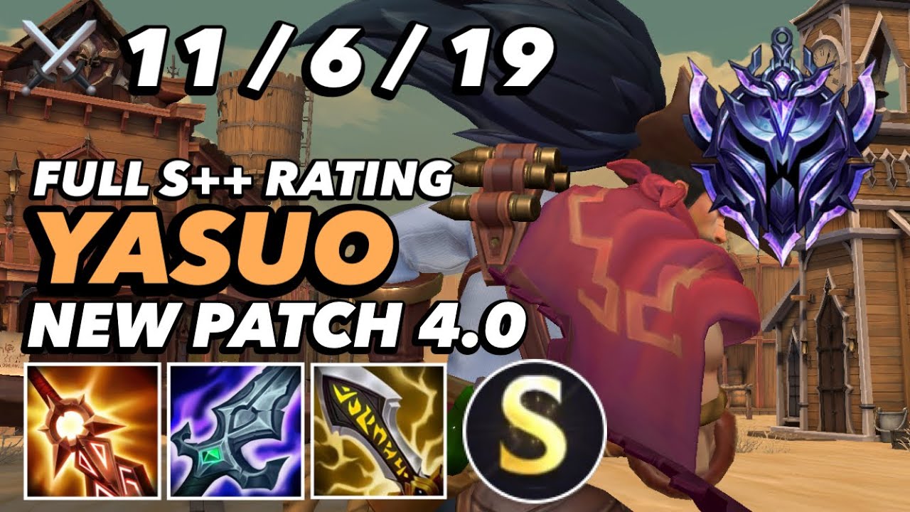 WILD RIFT YASUO : FULL TIER S++ ? BEST BUILD FOR NEW PATCH 4.0 ...
